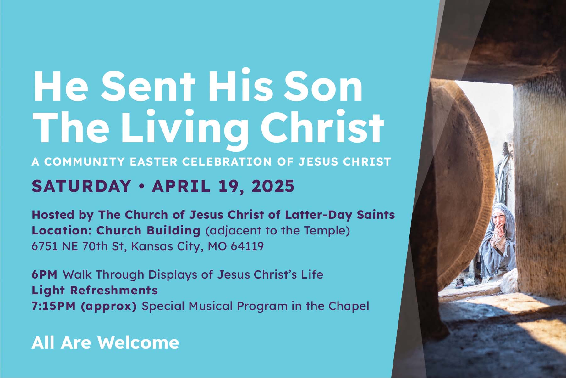 Community Easter Celebration - He Sent His Son: The Living Christ ...